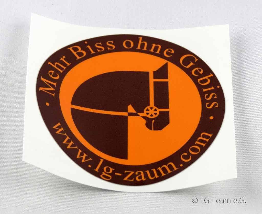 LG-Zaum Logo Hochglanzaufkleber | Produkte | LG Zaum Gebisslos Reiten ...